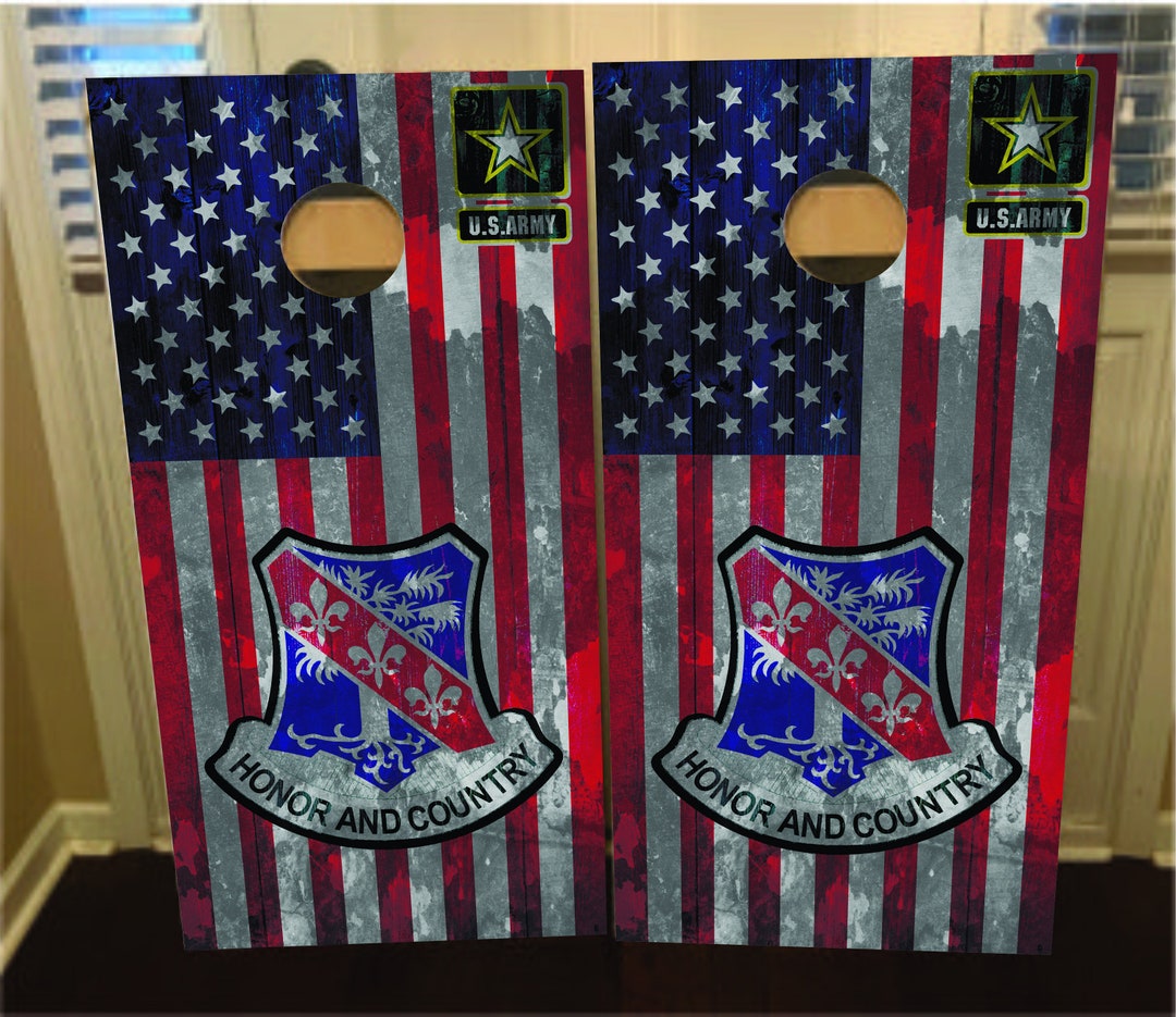 Honor and Country Cornhole Wraps, Laminated Vinyl Decals (set of 2) - Etsy