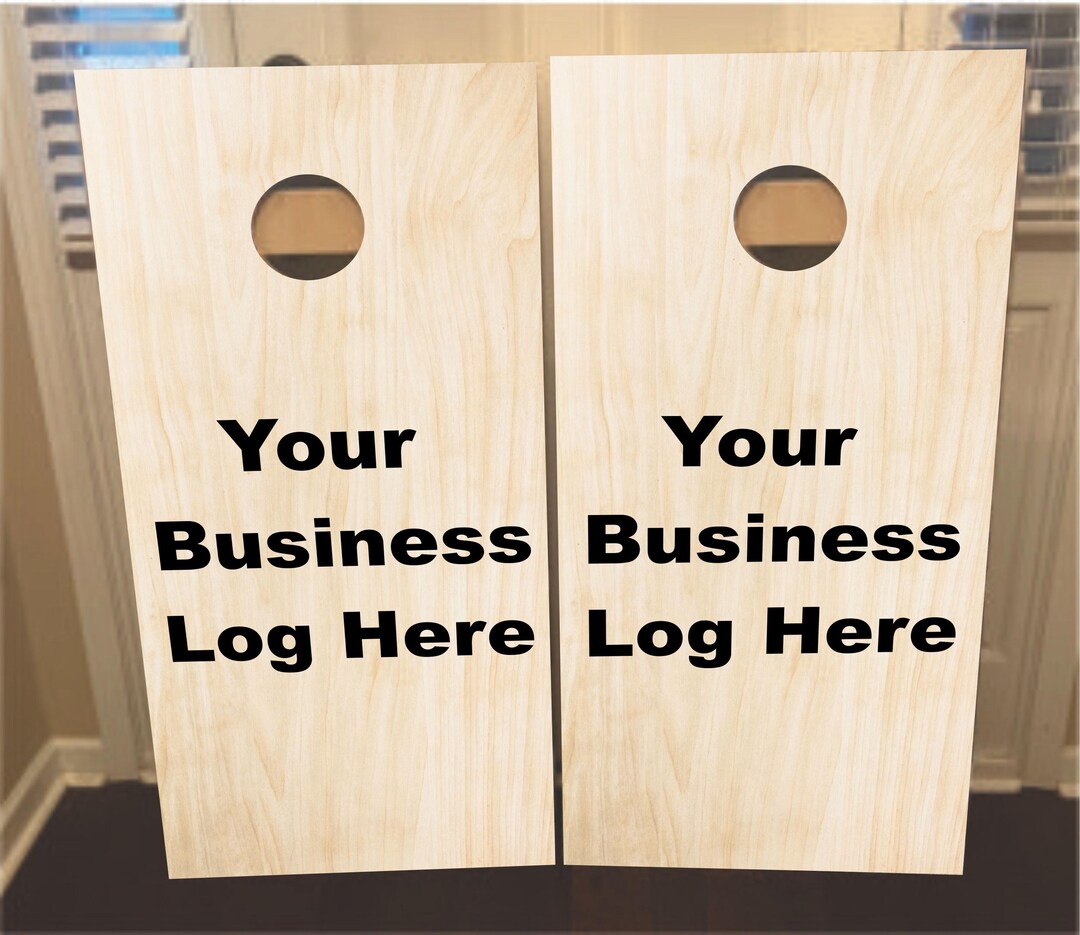 Cornhole Boards Custom Design Business Design - Etsy