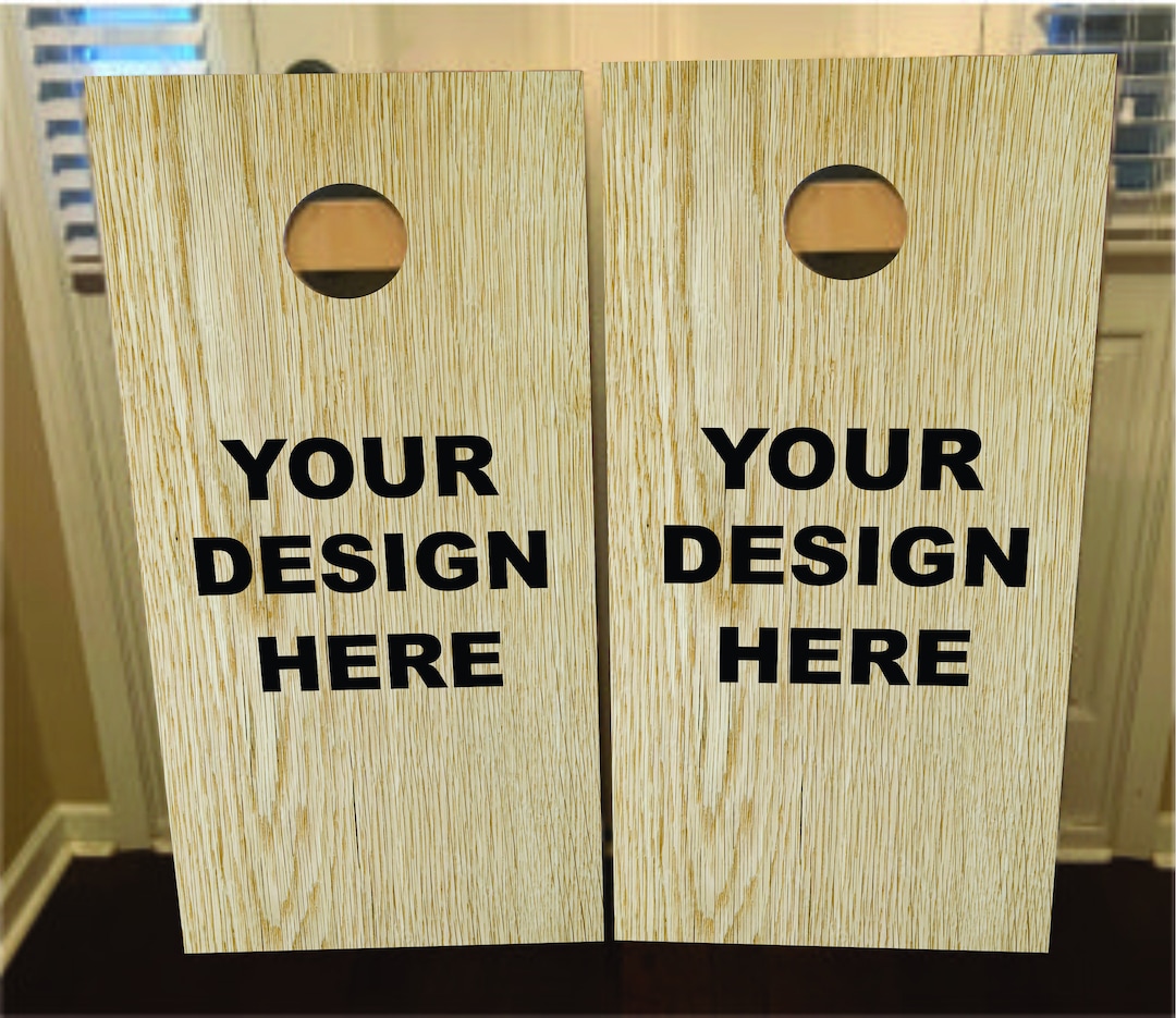 Cornhole Boards Custom Design Business Design - Etsy