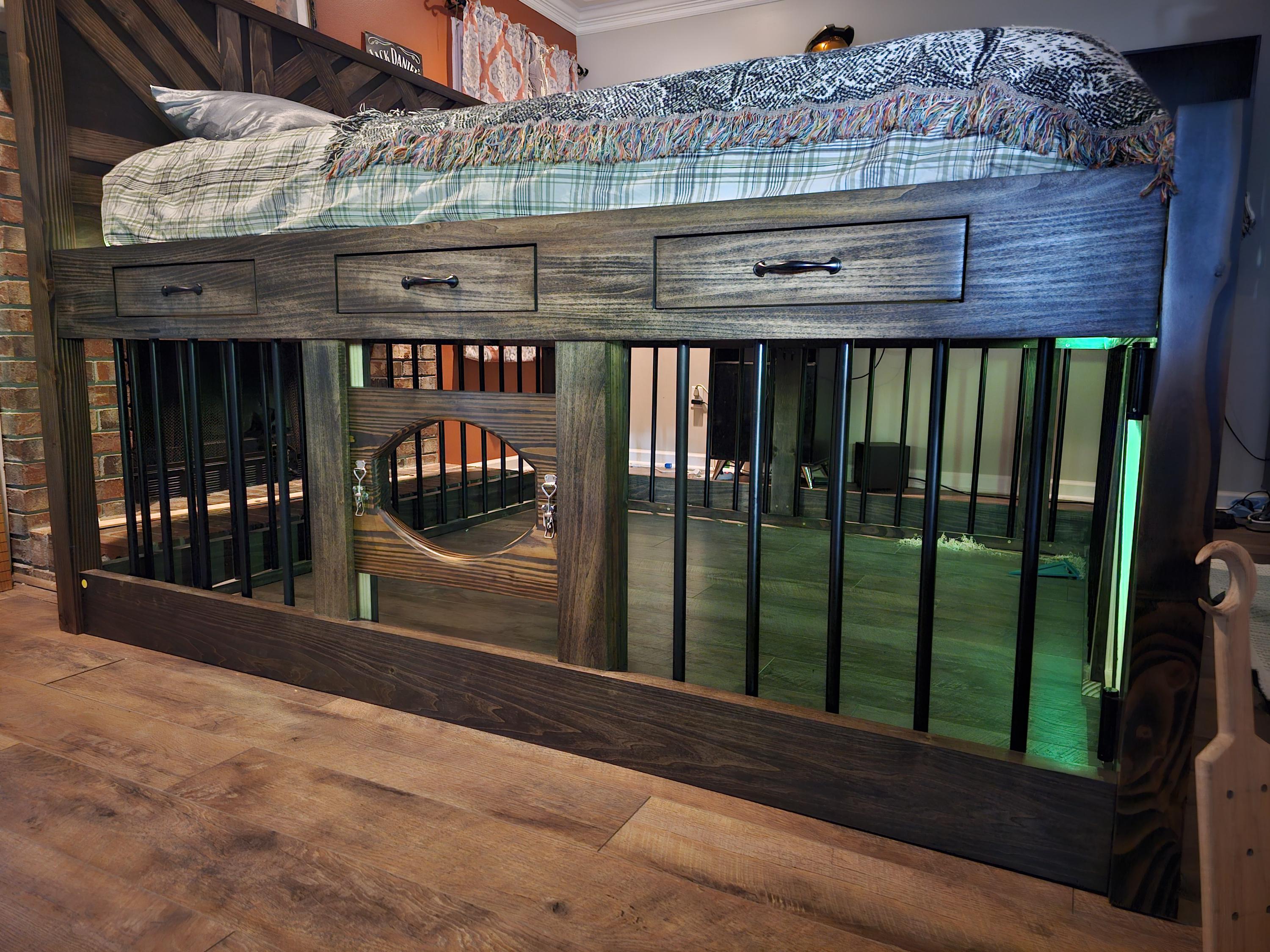 Hardwood BDSM Kennel Bedframe V2 - Etsy