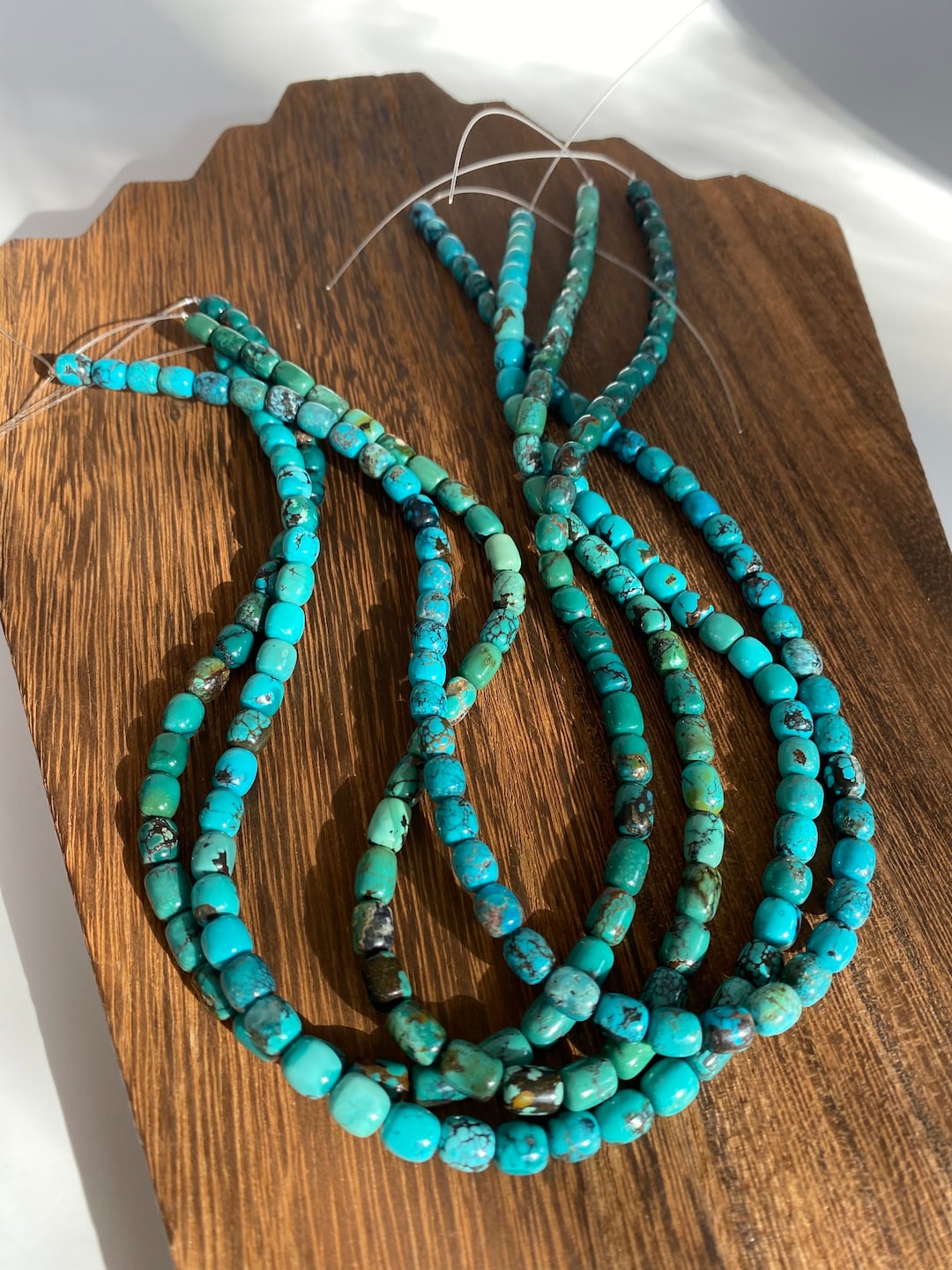 Old Stock Hubei Spacer/barrel Turquoise Beads - Etsy