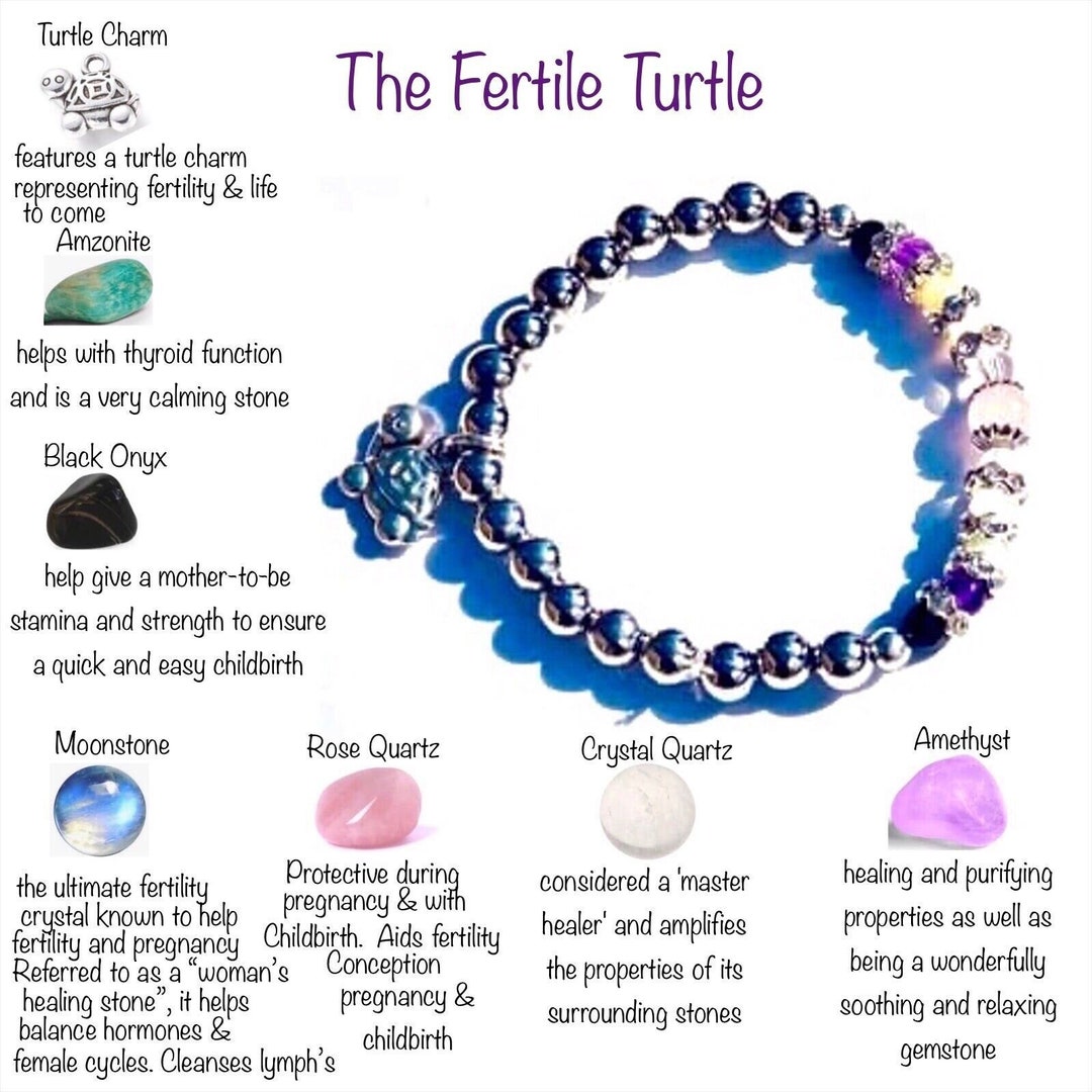 The Fertile Turtle Crystal / Gemstone Handmade With Hypoallergenic ...