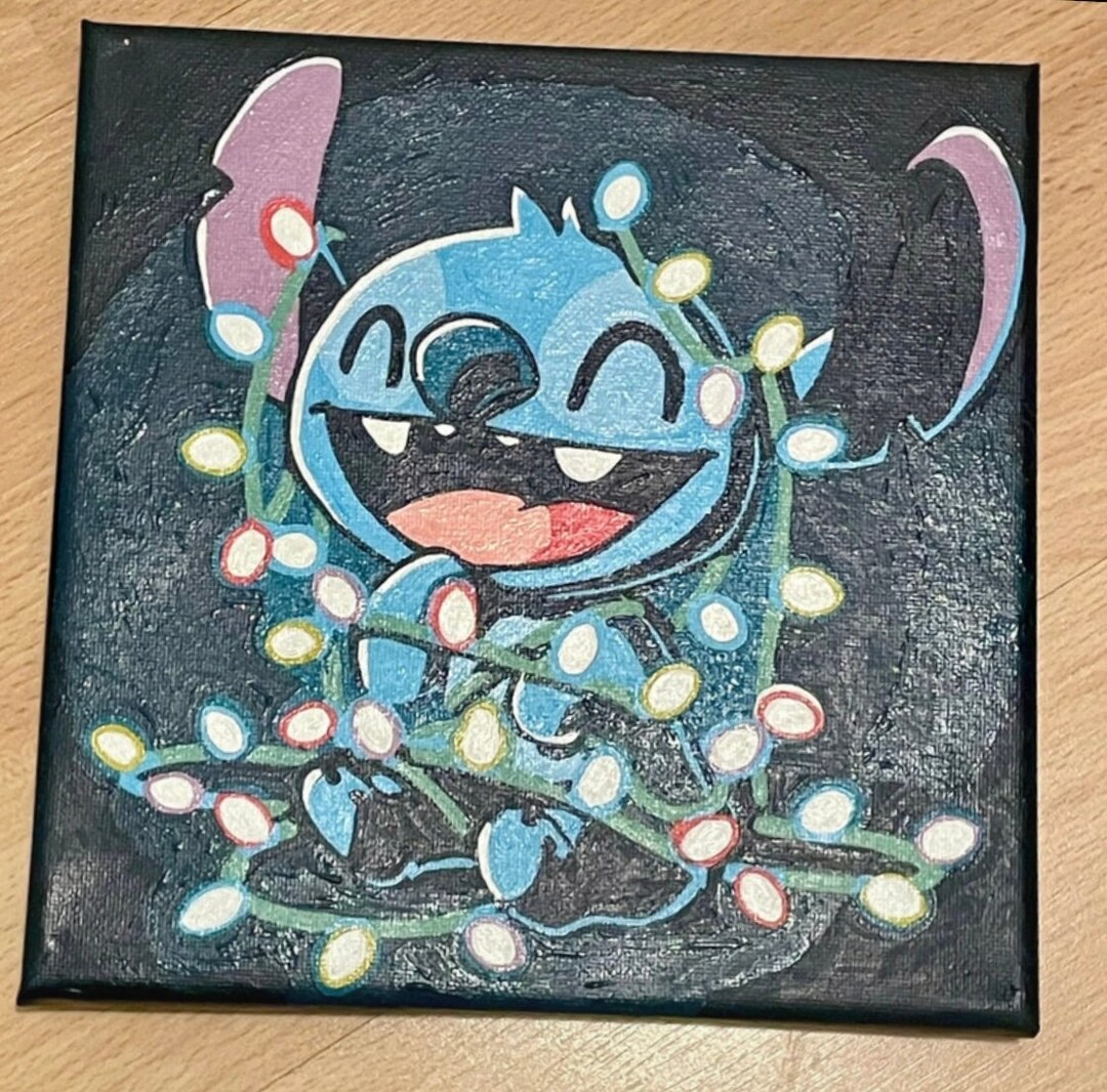 Disney LILO & Stitch Hand Painted Framed Art Picture for Kids Room - Etsy