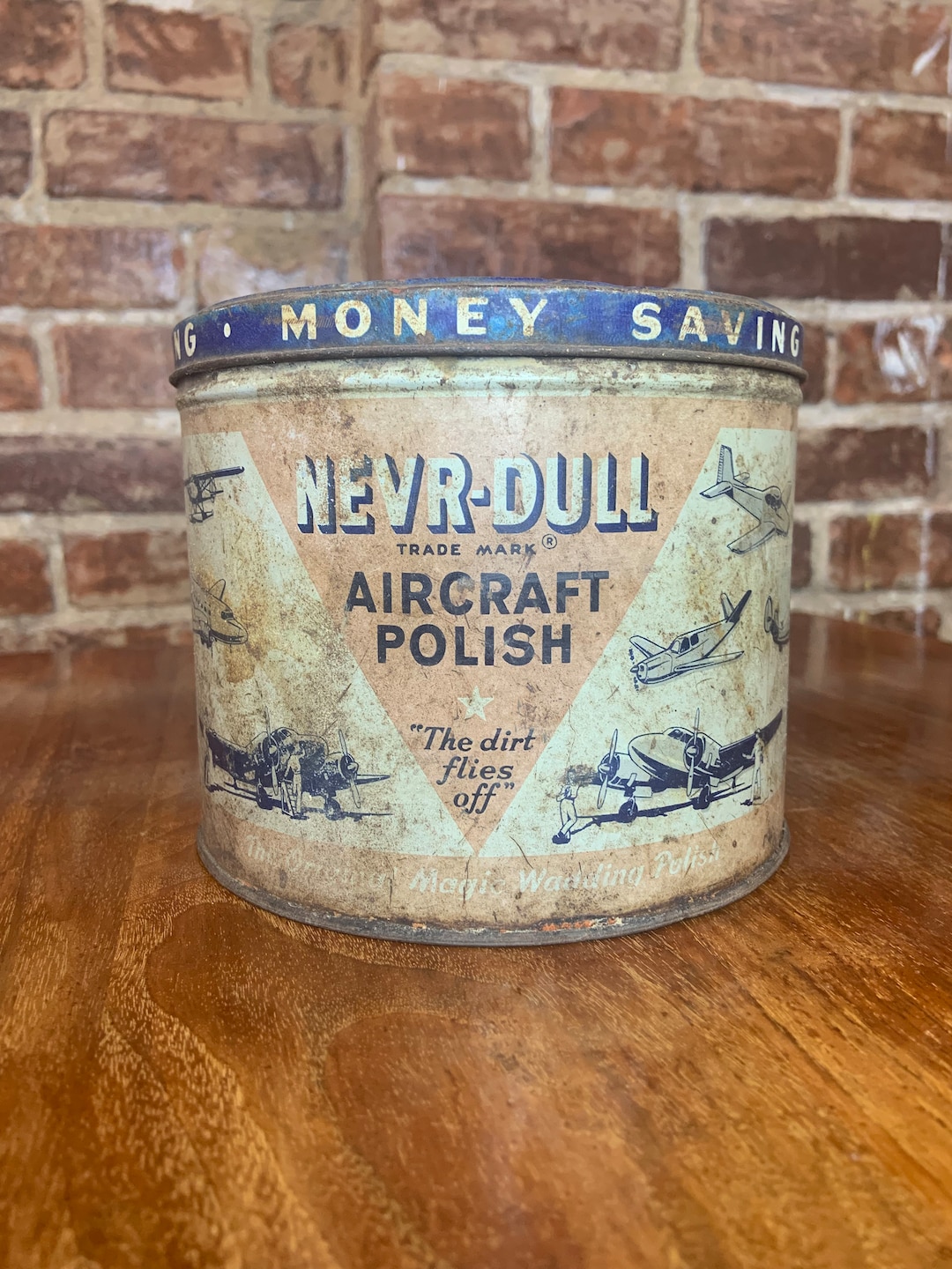 1940s Nevr-dull Aircraft Polish Tin - Etsy