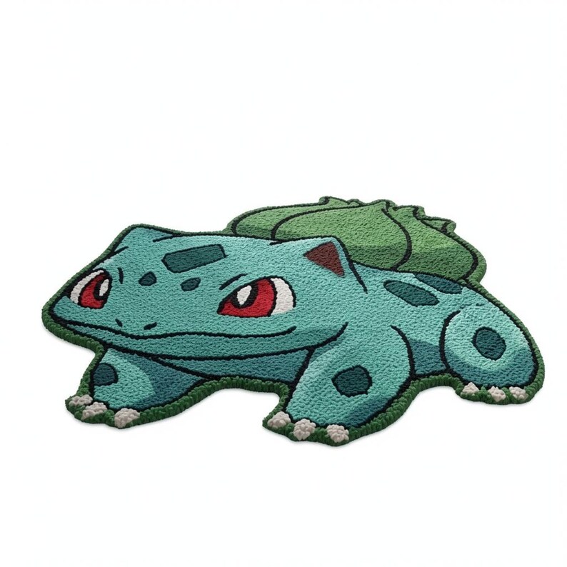 Buy Cute Green Monster Rug | Anime Inspired Tufted Carpet | Cartoon ...