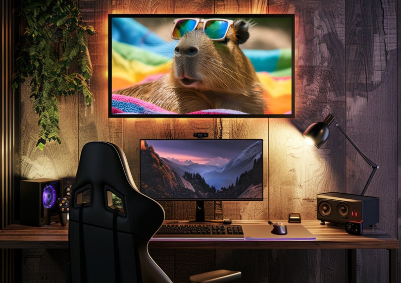 Relaxed Capybara With Sunglasses - Chillin' Capy Digital Download - Etsy