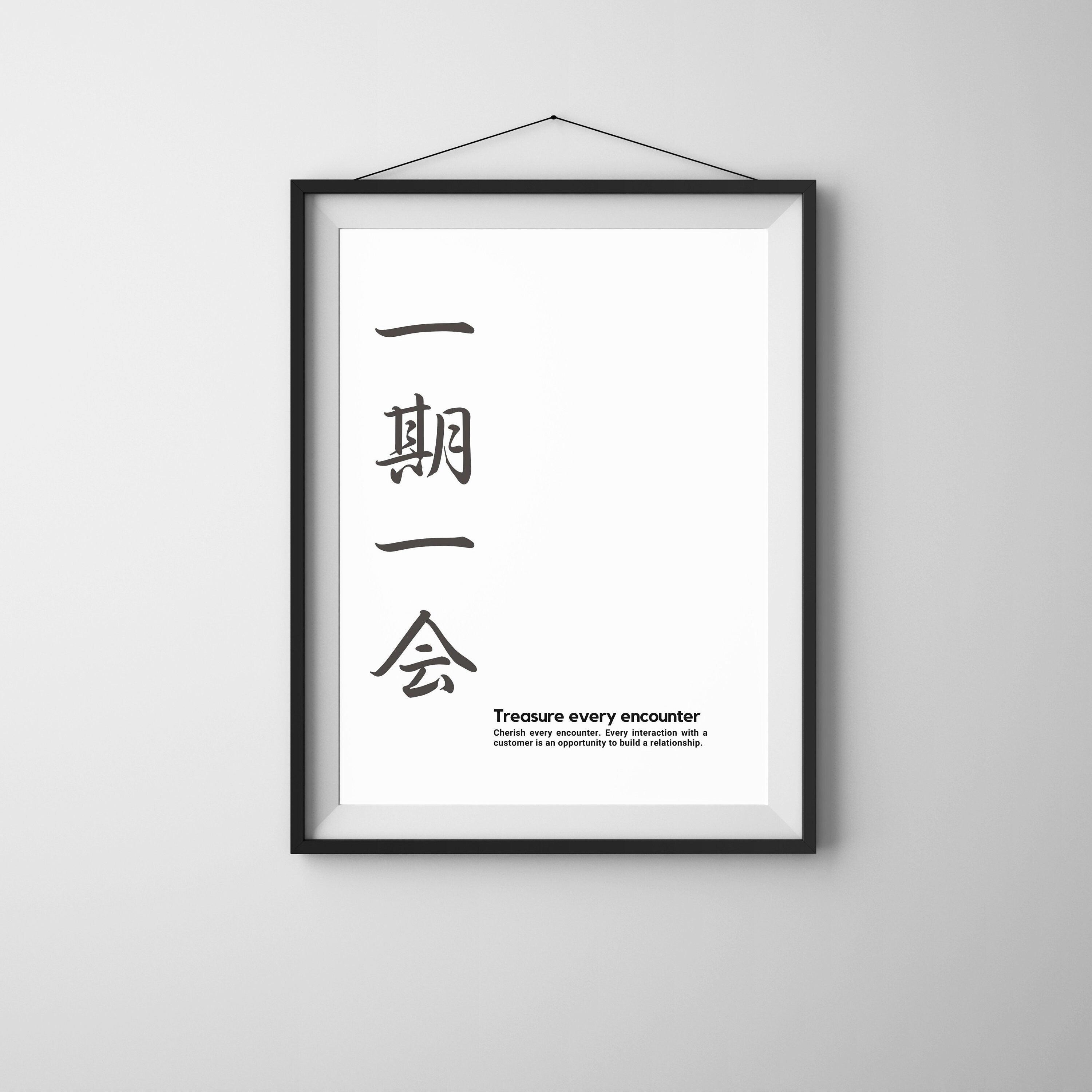 Motivational Phrases in Japanese Digital Art, Printable Set of 6 ...