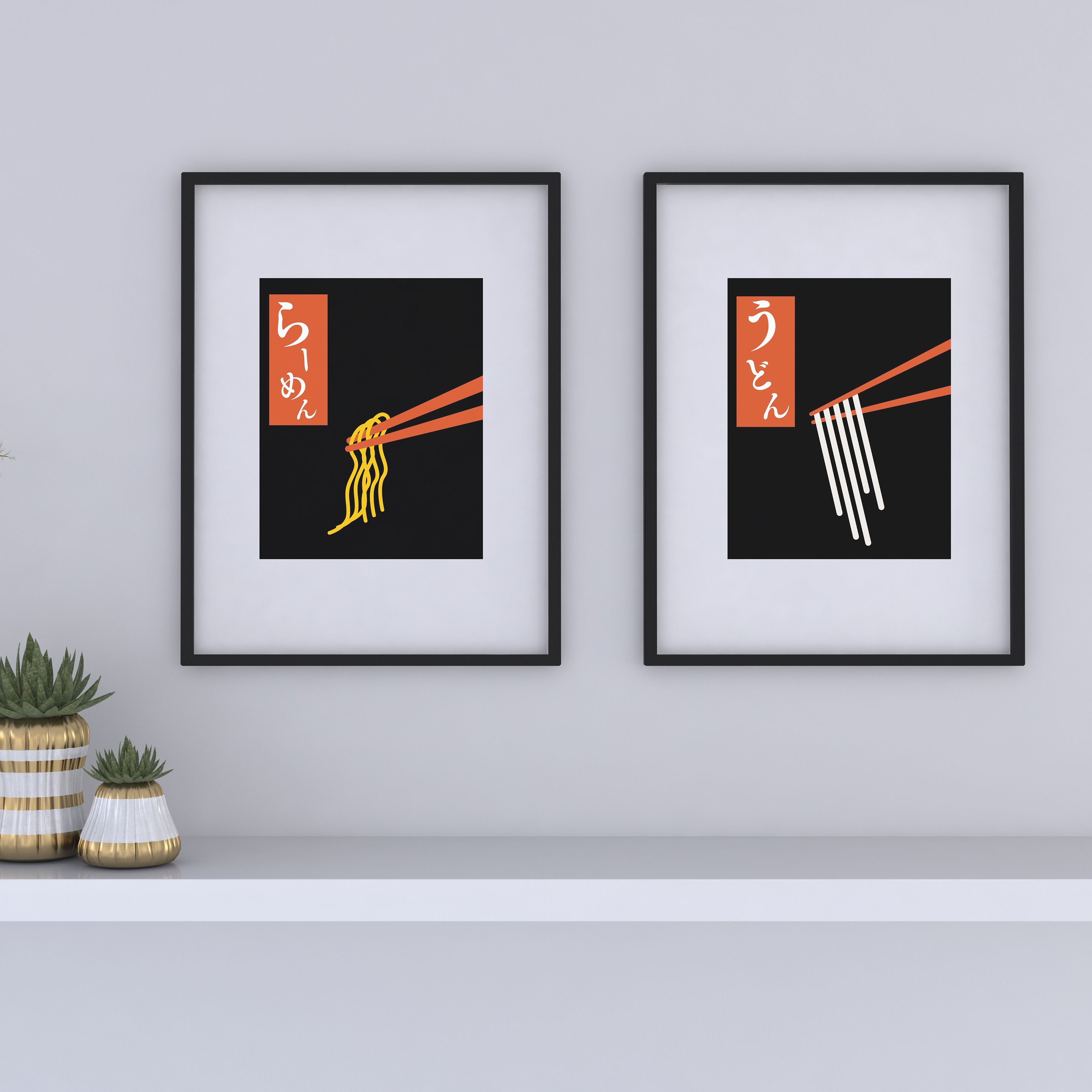 Japanese Noodle Poster Set of 3 Ramen Udon and Soba - Etsy