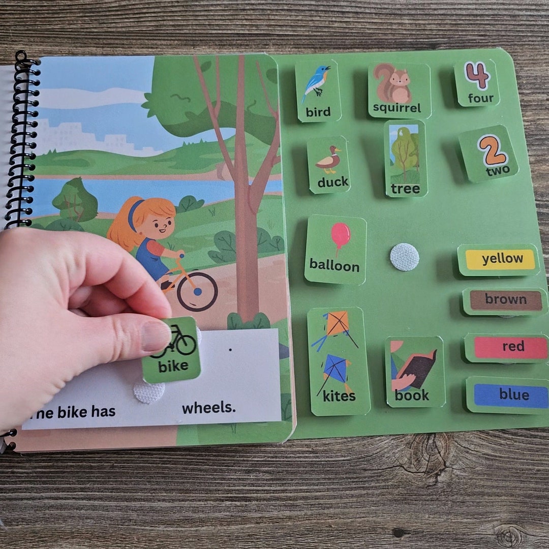 A Day at the Park Adaptive Learning Book - Etsy