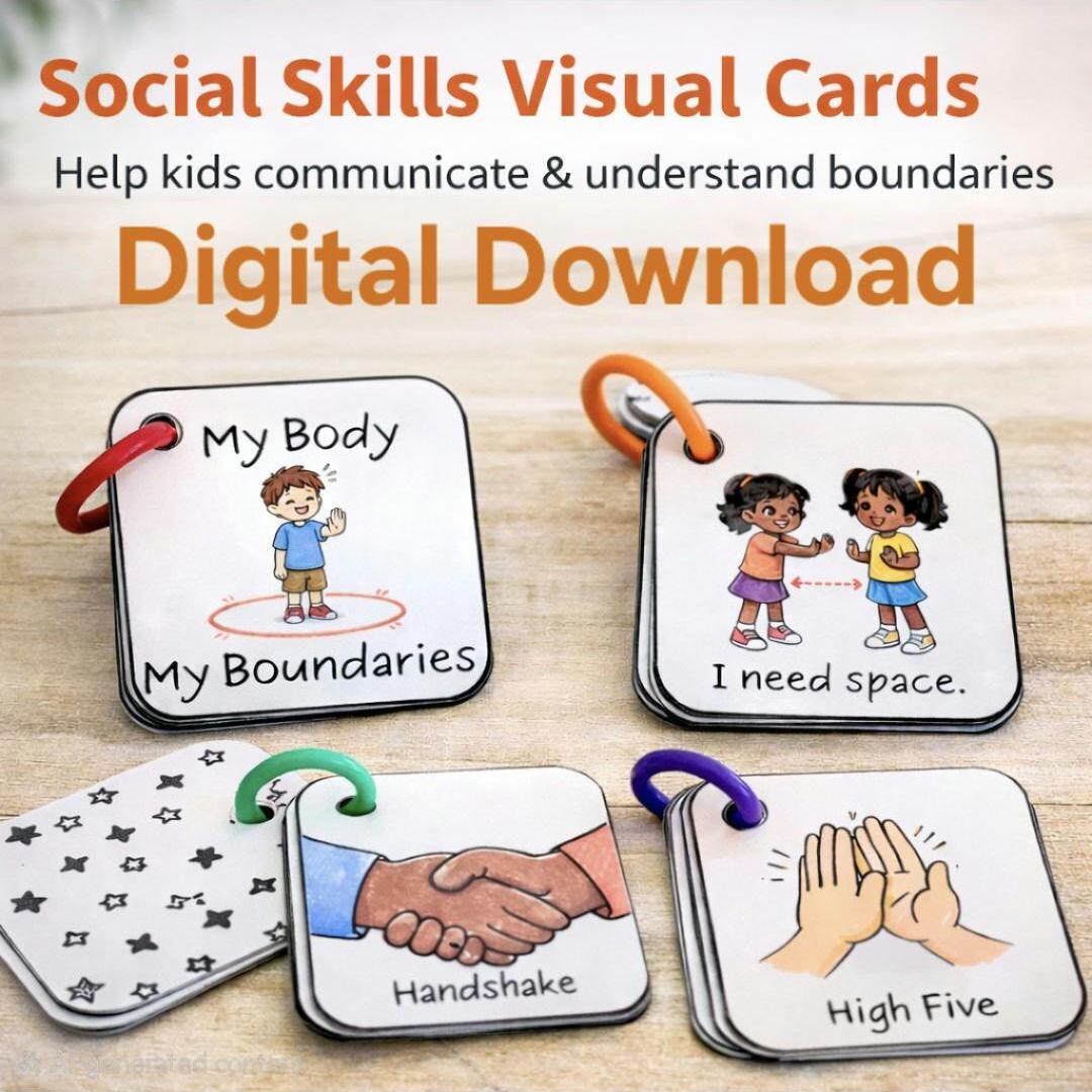 Personal Space & Consent Visual Cards DIGITAL | Autism Supports ...