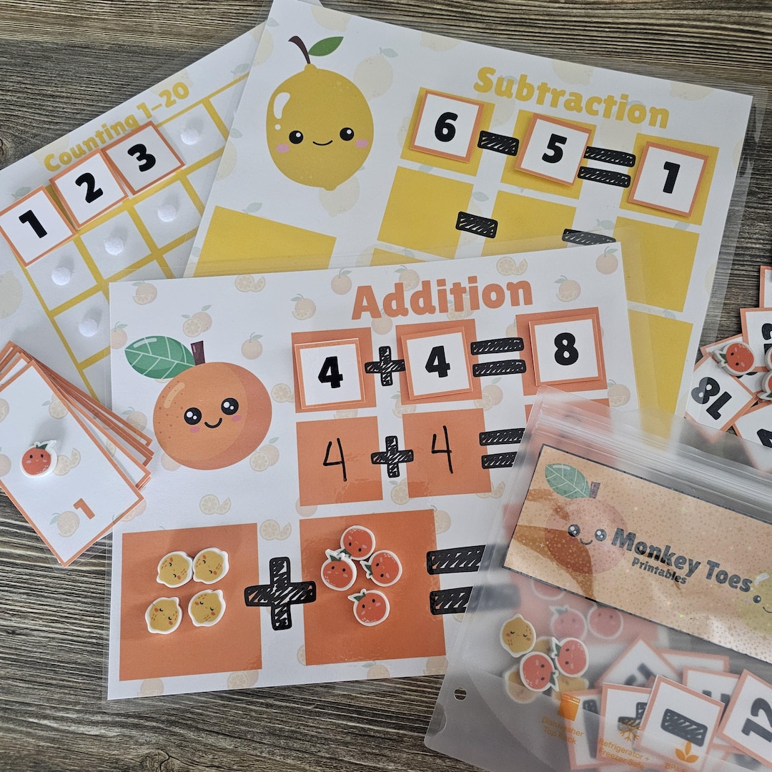 Beginner Math Activity Set: Addition/subtraction - Etsy