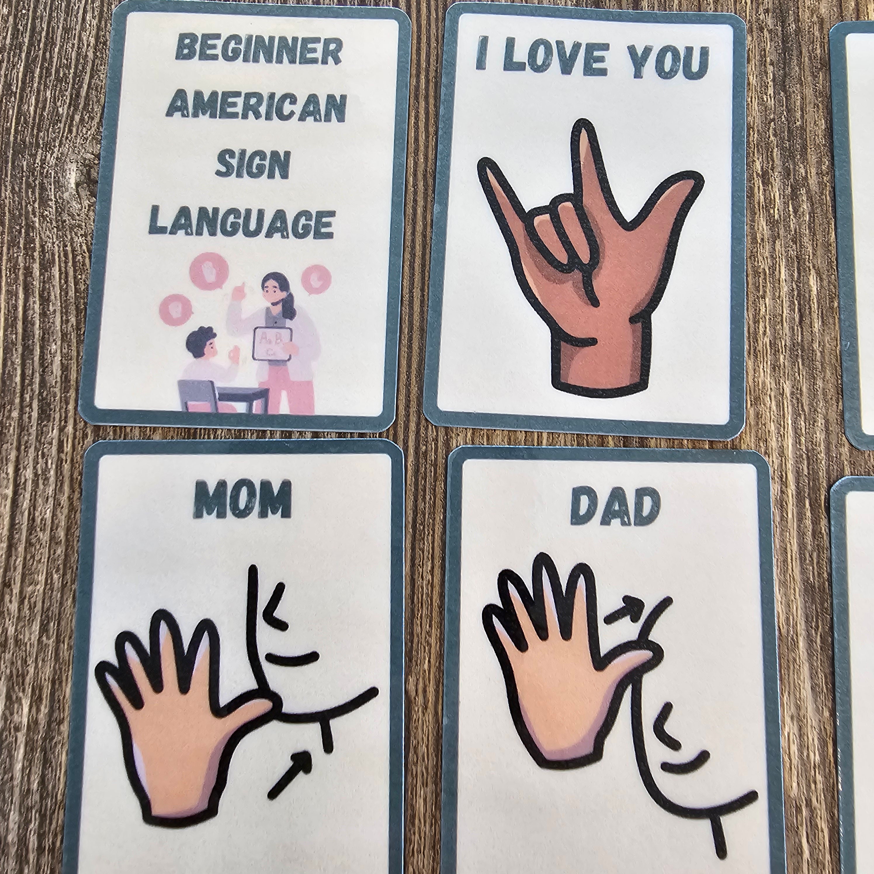 Digital Copy: Beginner ASL Flashcards - Etsy