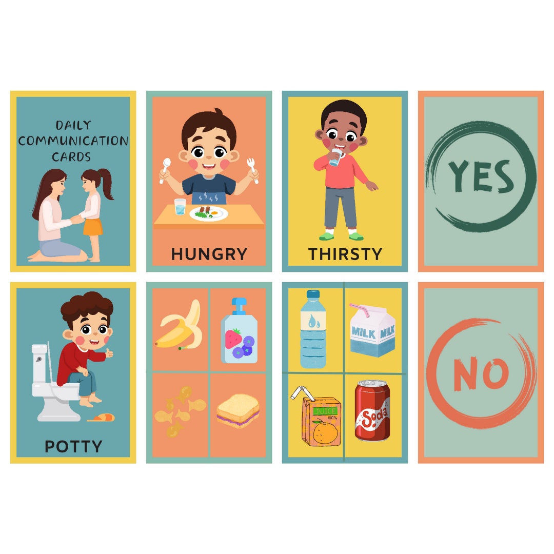 Communication Cards Instant Download Printable - Etsy