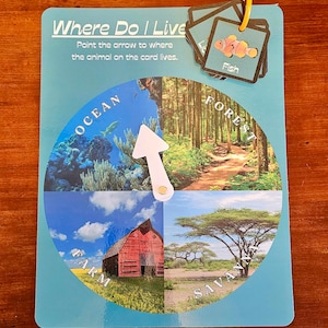 Interactive Mini Lesson- Animal Habitats - Etsy