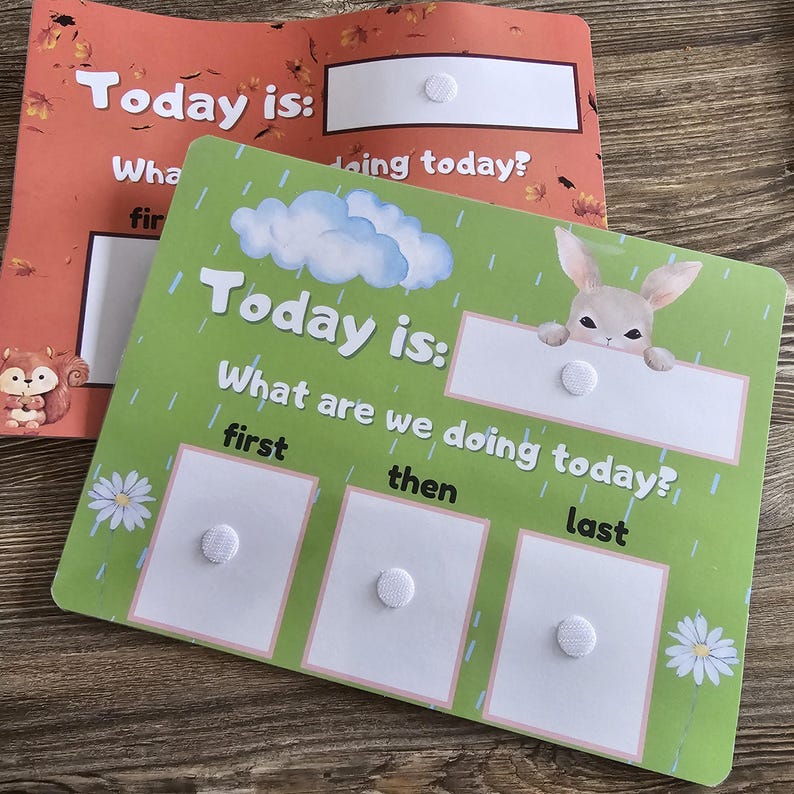Daily Visual Schedule - Etsy