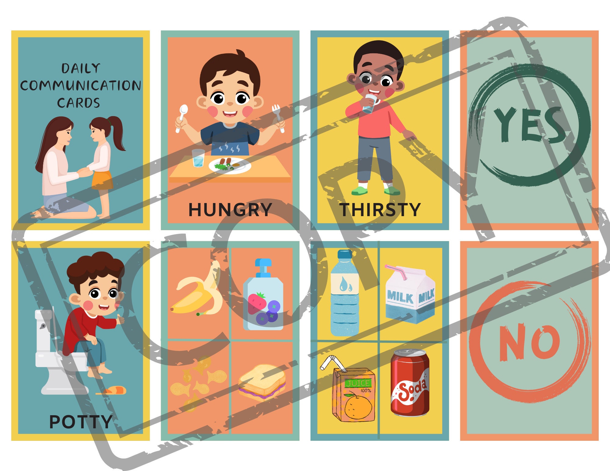 Communication Cards Instant Download Printable - Etsy