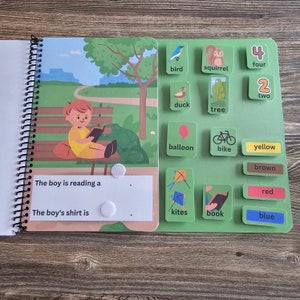 A Day at the Park Adaptive Learning Book - Etsy
