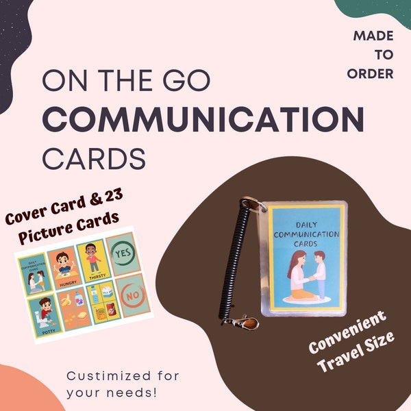 Communication Cards Adult - Etsy