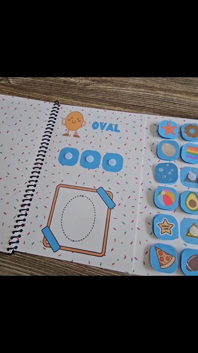 Shapes Adaptive Learning Book - Etsy