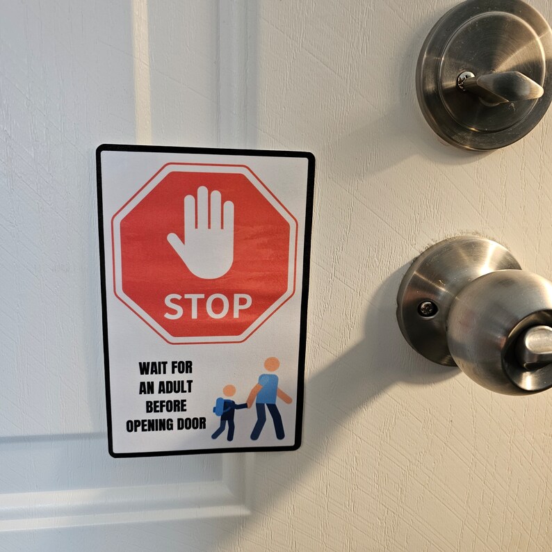 Visual Safety Sign With Magnets- "stop" - Etsy
