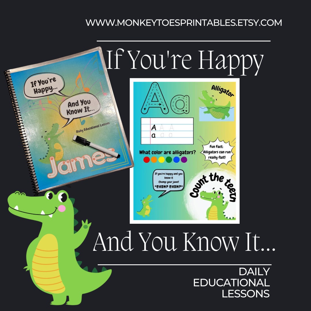 If You're Happy & You Know It Daily Educational Lessons - Etsy