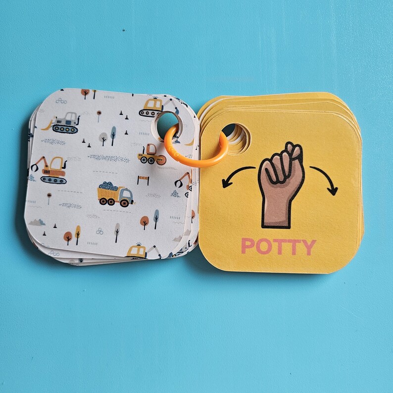 ASL Large Print Communication Cards - Etsy