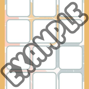 Customized Food Picture Chart - Etsy