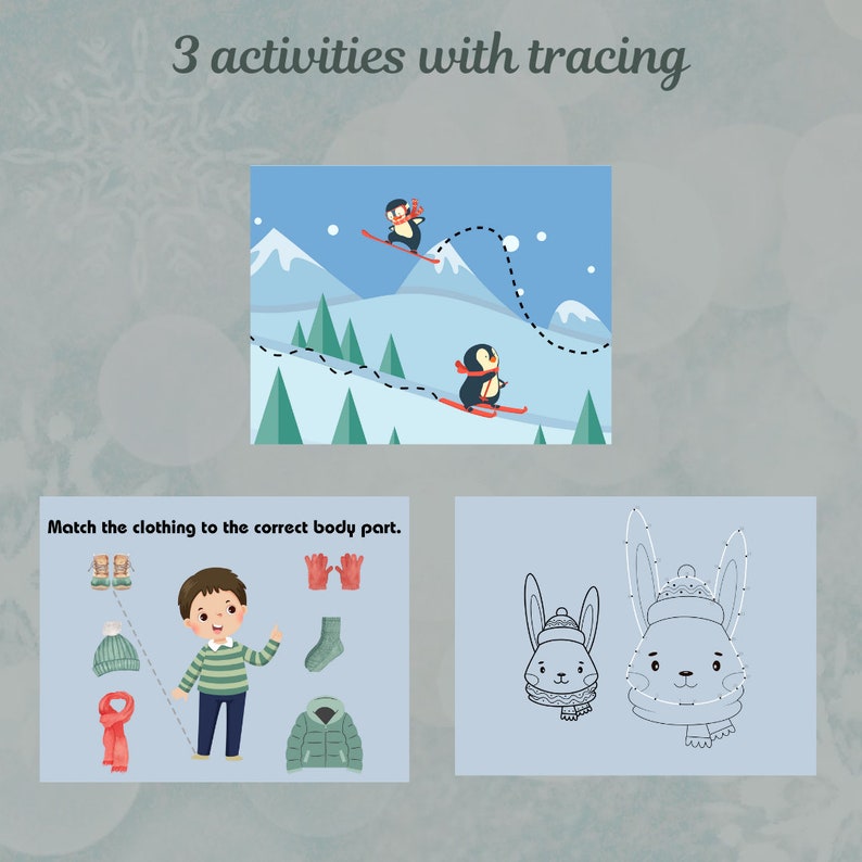 Digital Download Winter Activity Busy Book - Etsy