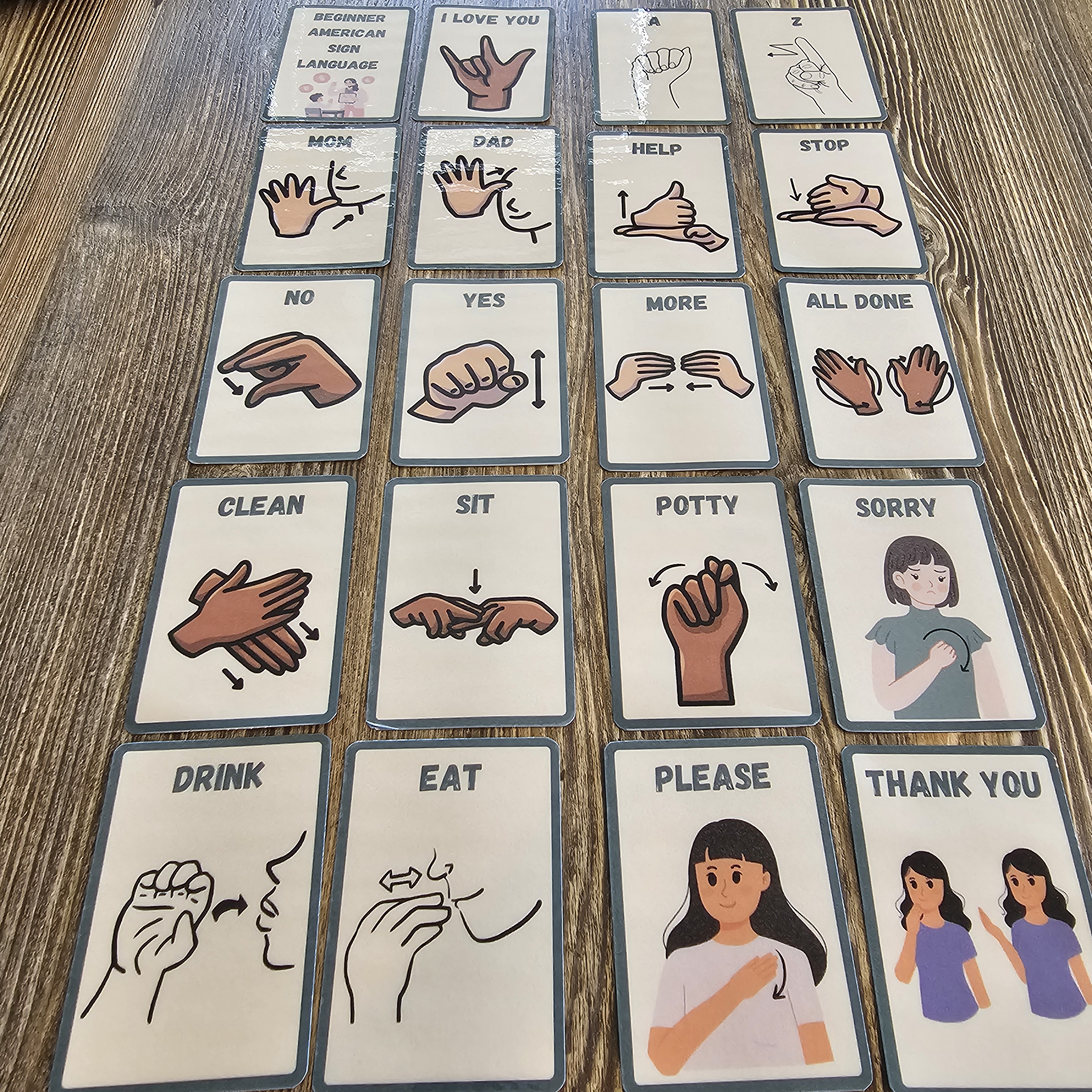 Digital Copy: Beginner ASL Flashcards - Etsy