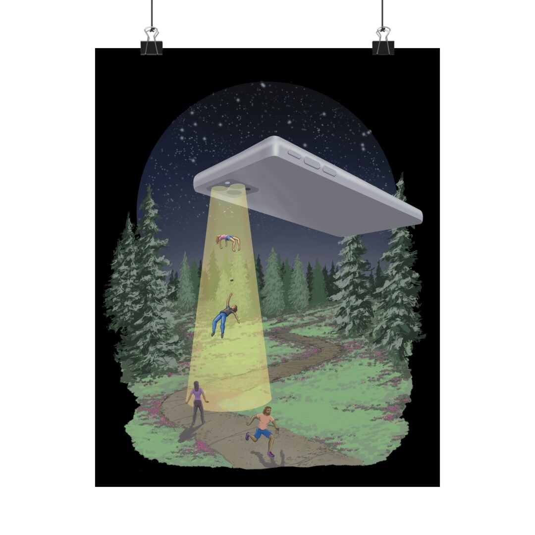 Phone Abduction - Poster - Etsy
