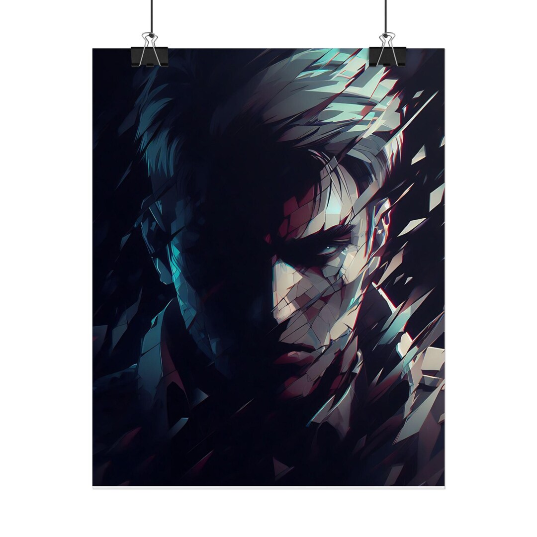 Erwin Smith Attack on Titan Poster. AOT Poster. AOT Wall Art. AOT Anime ...