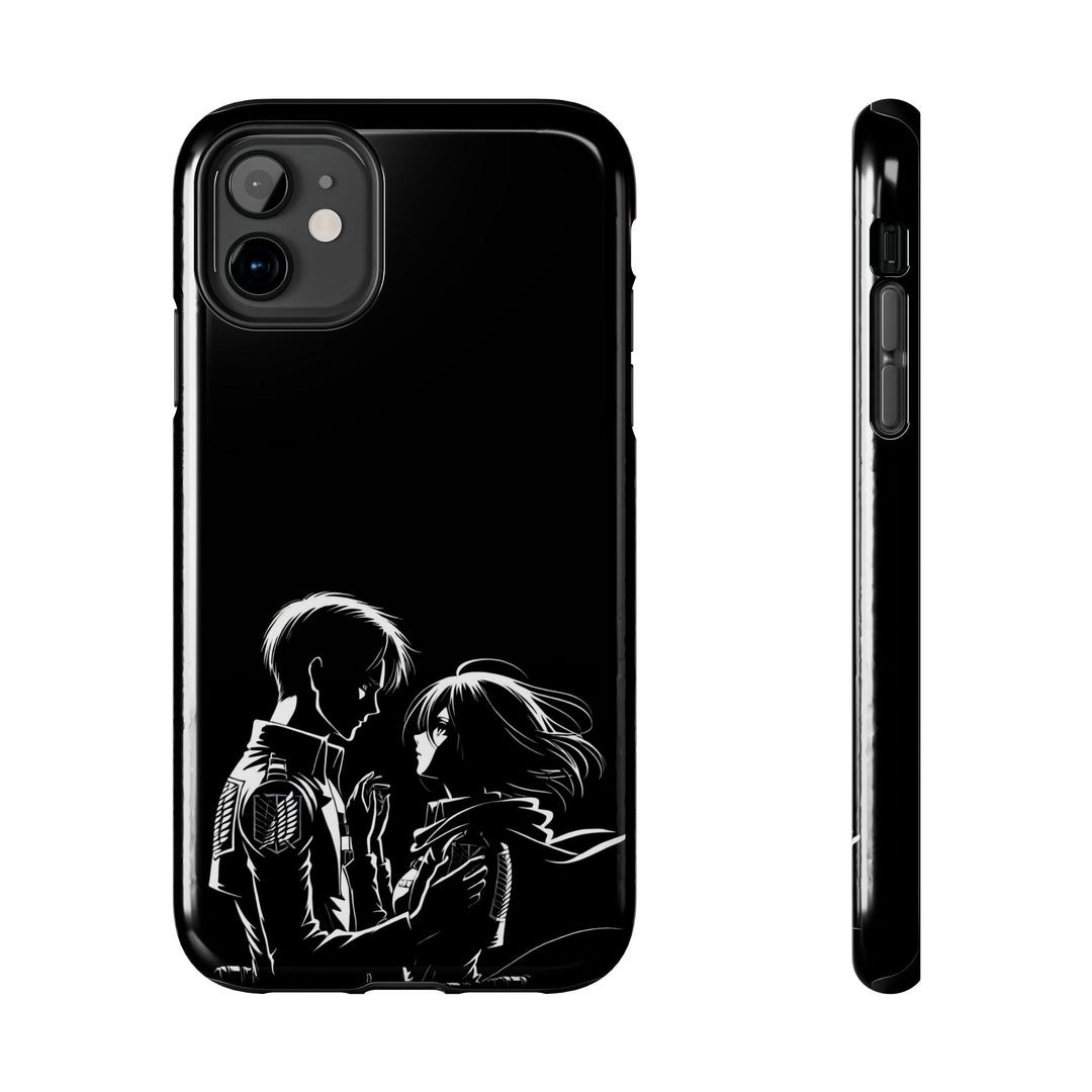 Mikasa Ackerman Eren Yeager Attack on Titan Phone Case Aot Phone Chase ...