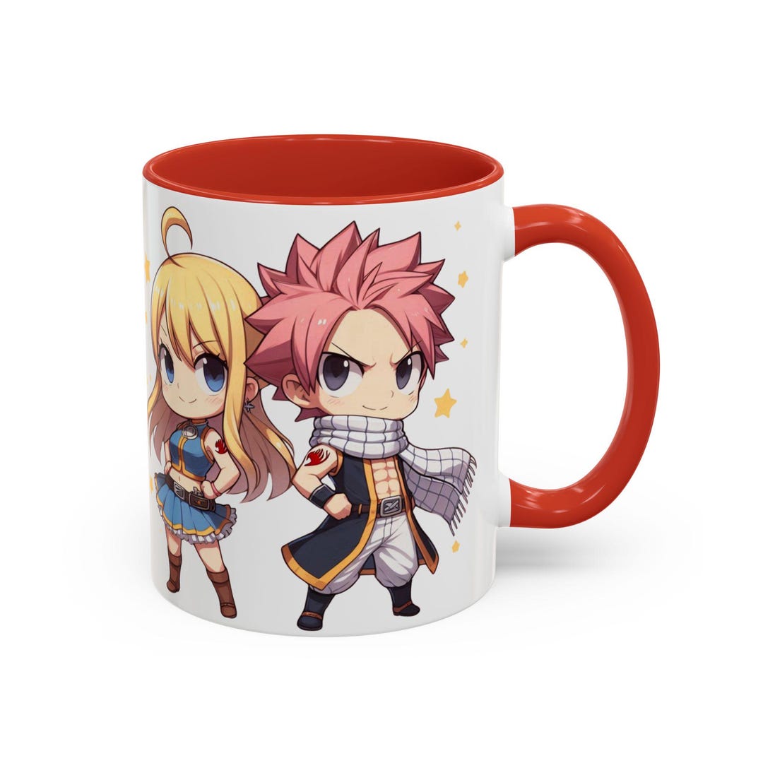 Fairy Tail Natsu Dragnell&lucy Heartfilia Anime Ceramic Coffee Mug ...