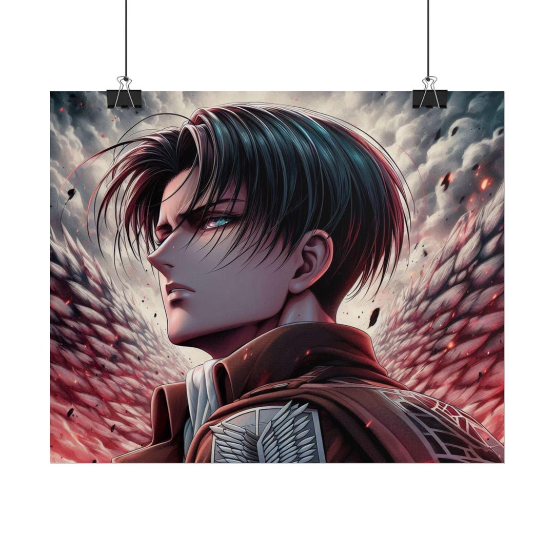 Levi Ackerman Attack on Titan Poster. AOT Poster. AOT Wall Art. AOT ...
