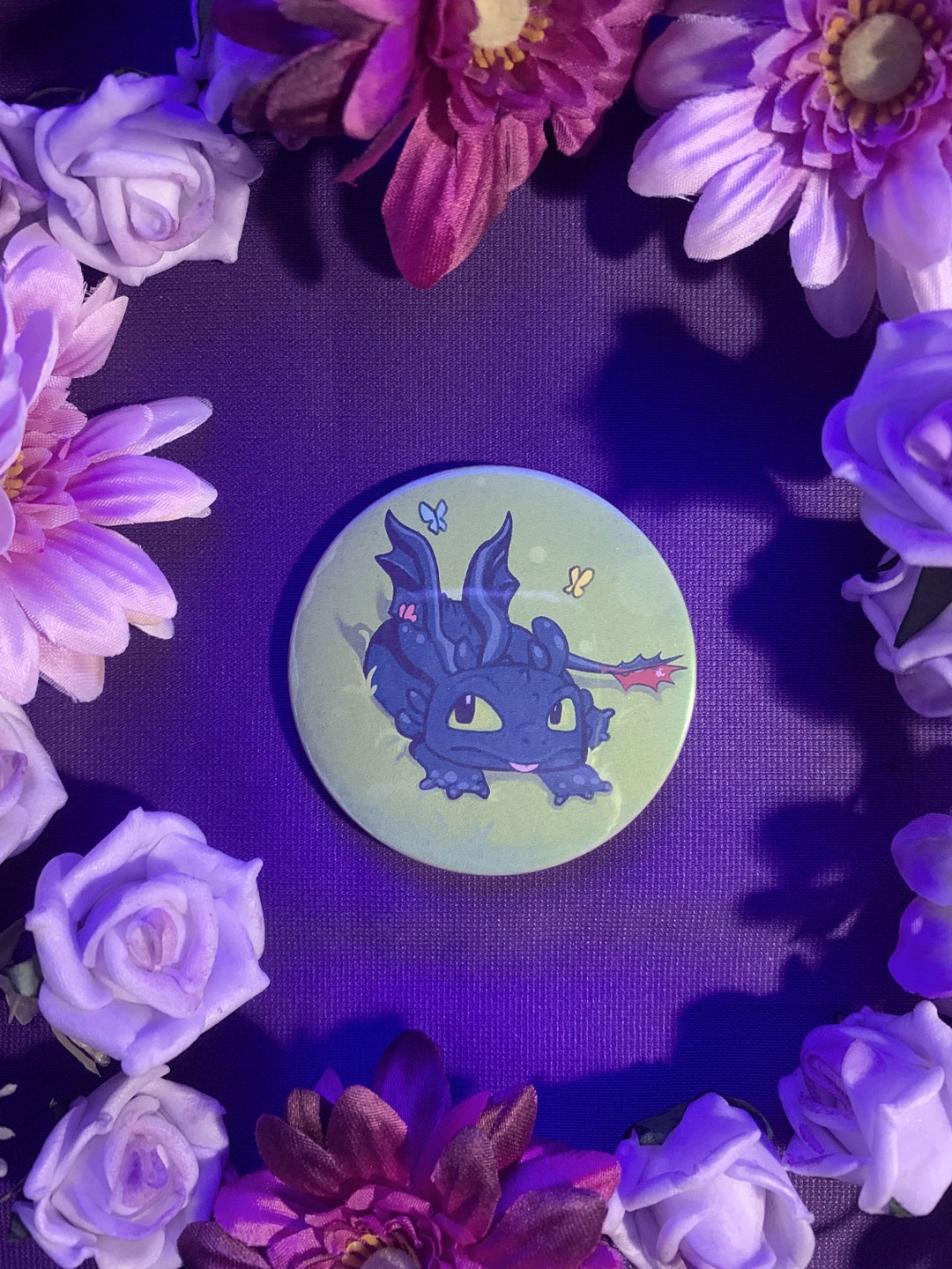 Toothless Badge How to Train Your Dragon - Etsy