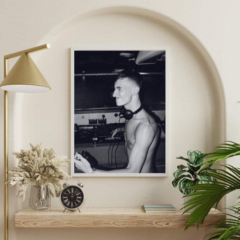 Techno Rave Musikposter DJ Azyr Kunstdruck perfekt für Heimdekoration ...