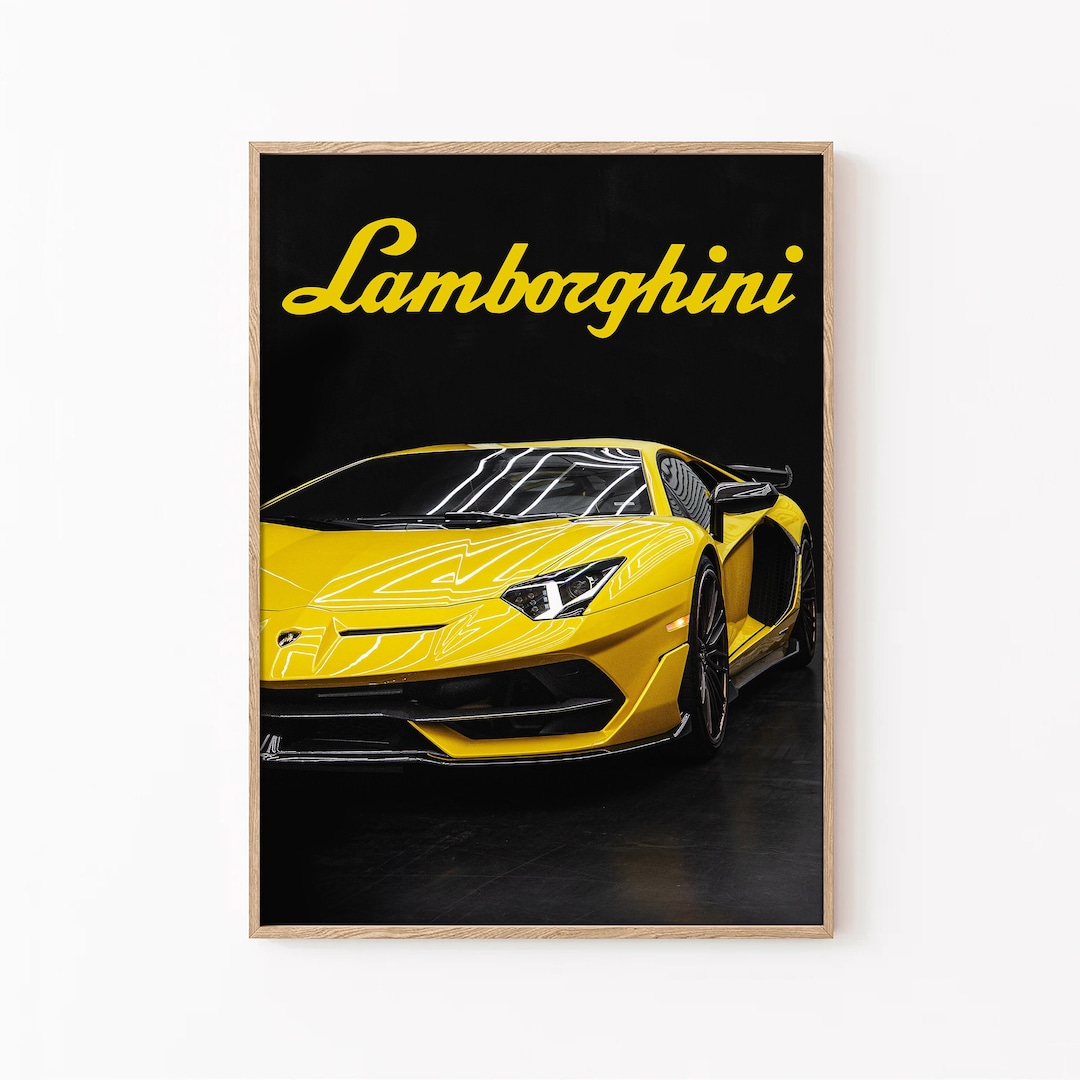 Lamborghini Poster, Lamborghini Huracan, Lamborghini Wall Art, Super ...