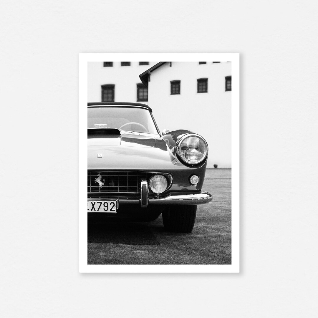 Classic Ferrari Poster,ferrari Print, Vintage Ferrari, Car Poster ...