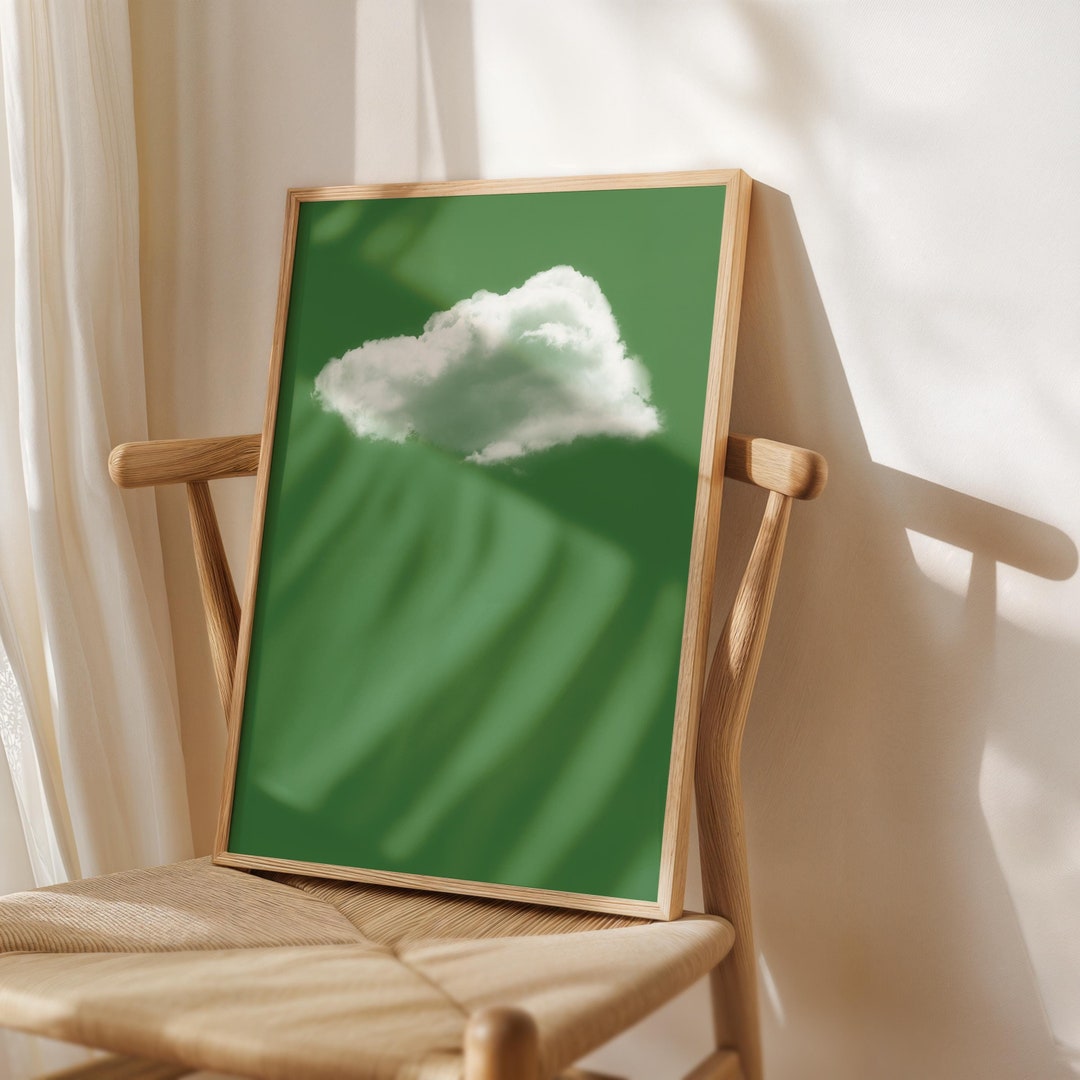 Green Poster, Cloud Poster, Green Poster, Green Cloud Poster ...