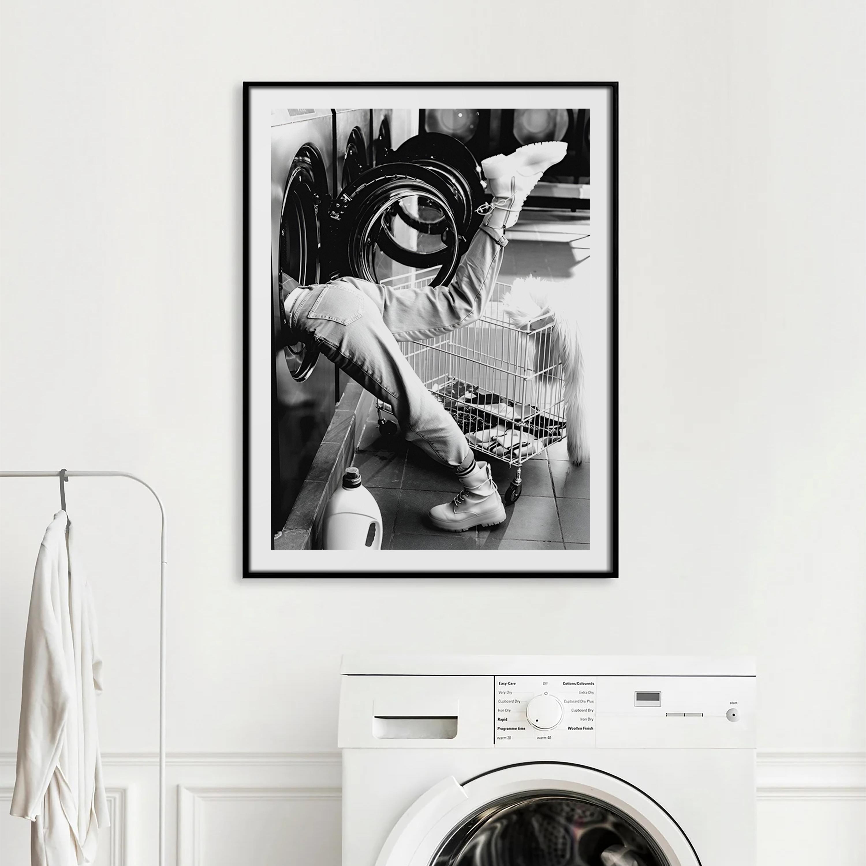Funny Laundry Day Art Print, Modern Laundry Room Decor (digital ...