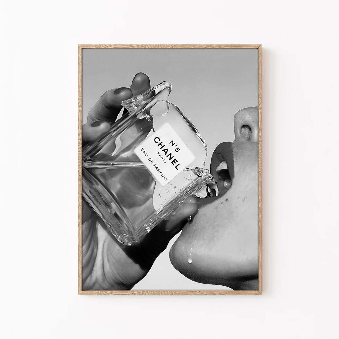 Woman Drinking Perfume, Hypebeast Poster, Drinking Perfume Print ...