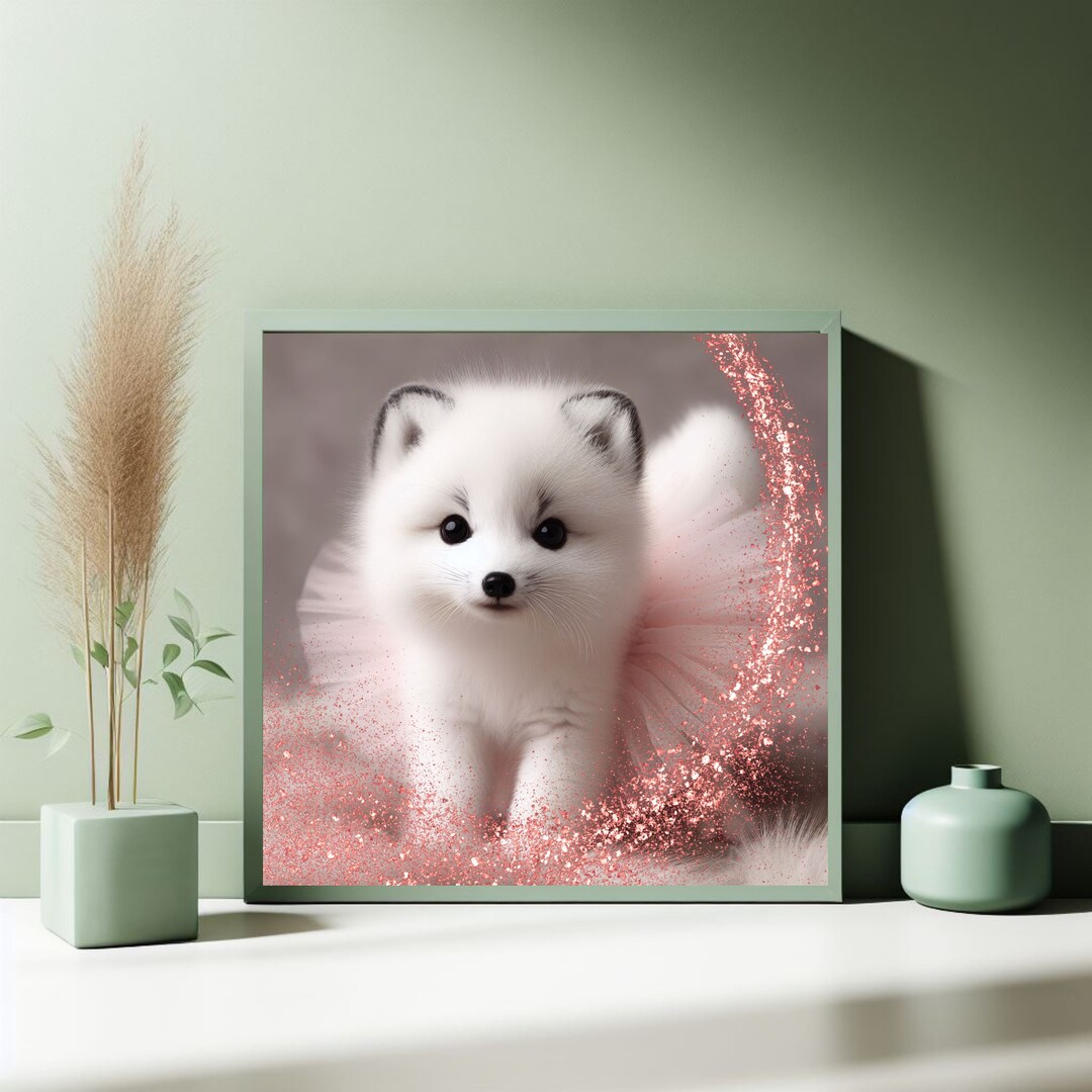 Printable Ballet Fox Decorative Print, Children's Room Wall Art ...