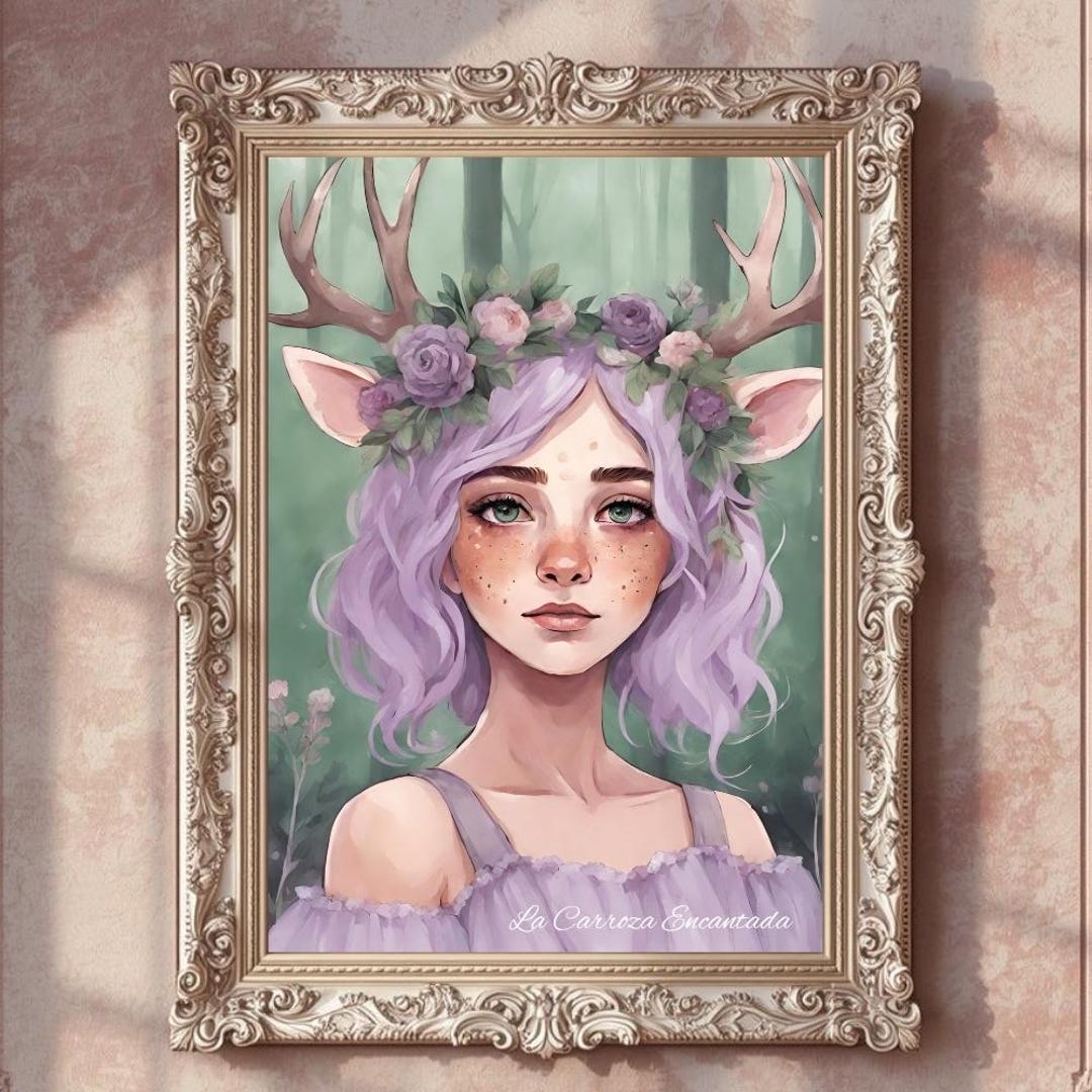 ELVEN FOREST NYMPH, Elven Forest Nymph ,mystical Digital Art ,fantasy ...