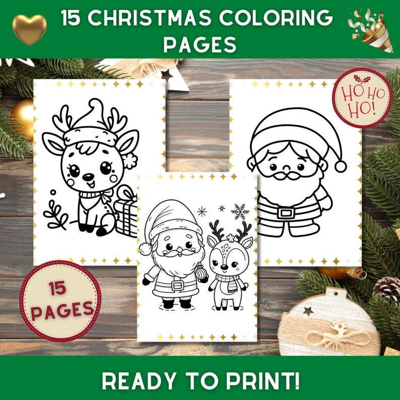 15 Christmas Colouring Pages for Kids Perfect for Christmas Parties and ...