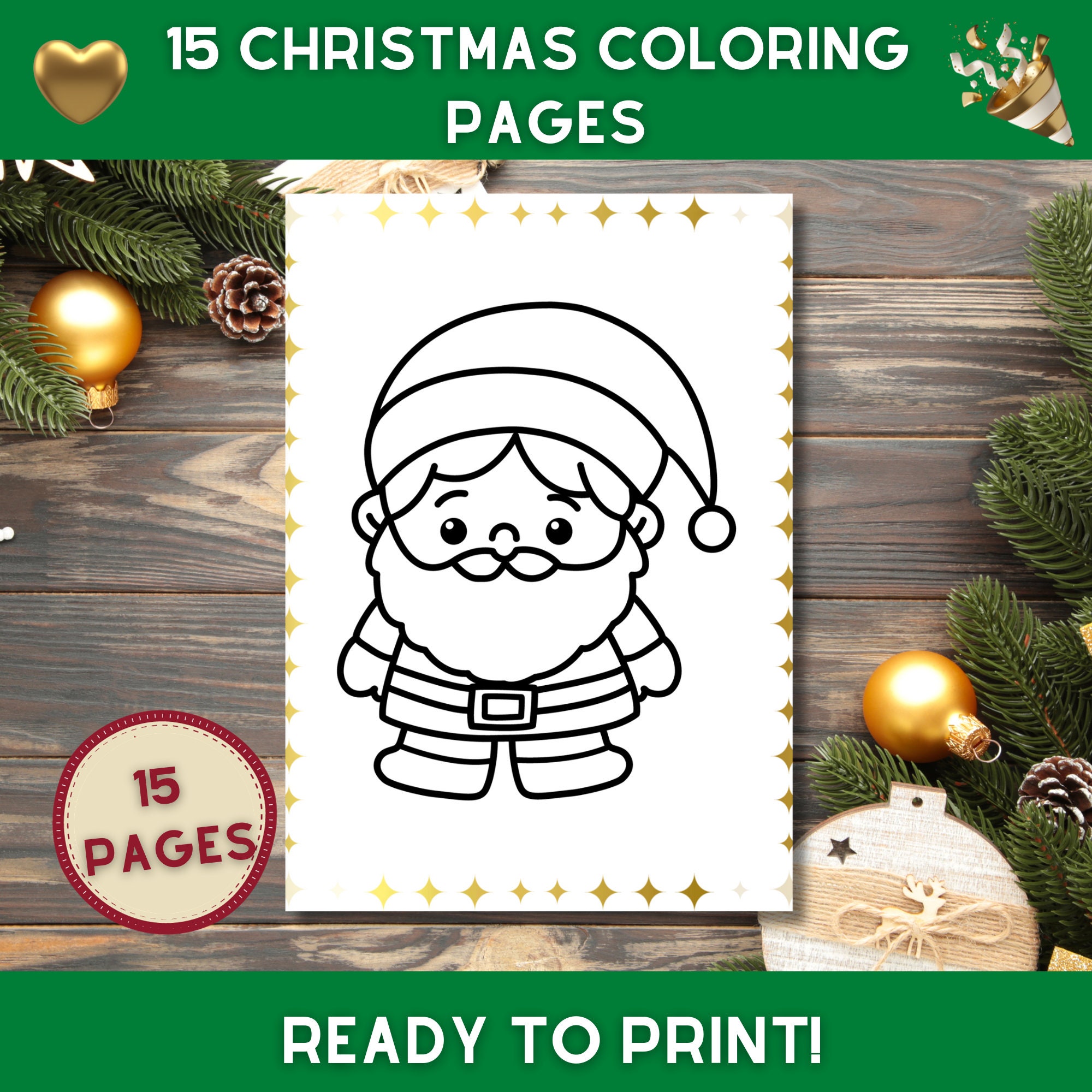 15 Christmas Colouring Pages for Kids Perfect for Christmas Parties and ...