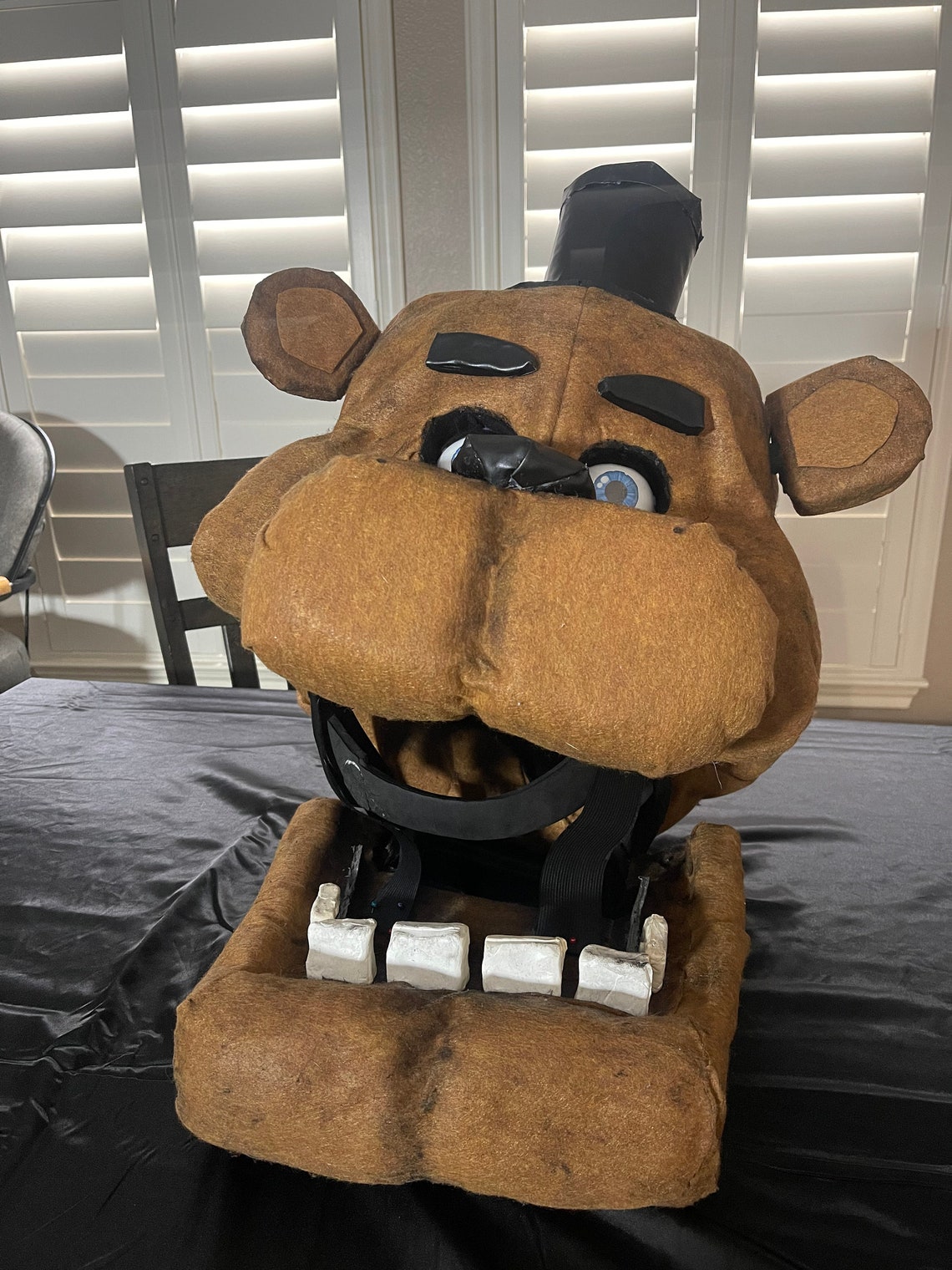Handcrafted Freddy Fazbear Mask With Glow Up Eyes Etsy
