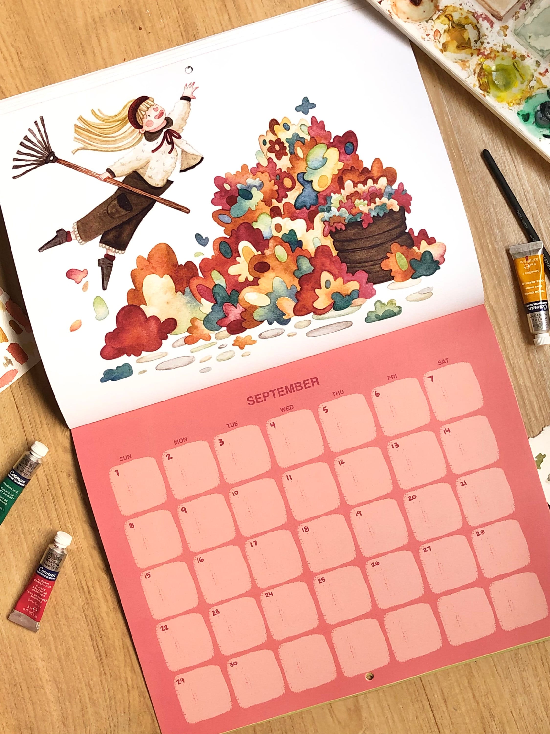 2024 Hanging Wall Calendar - Etsy