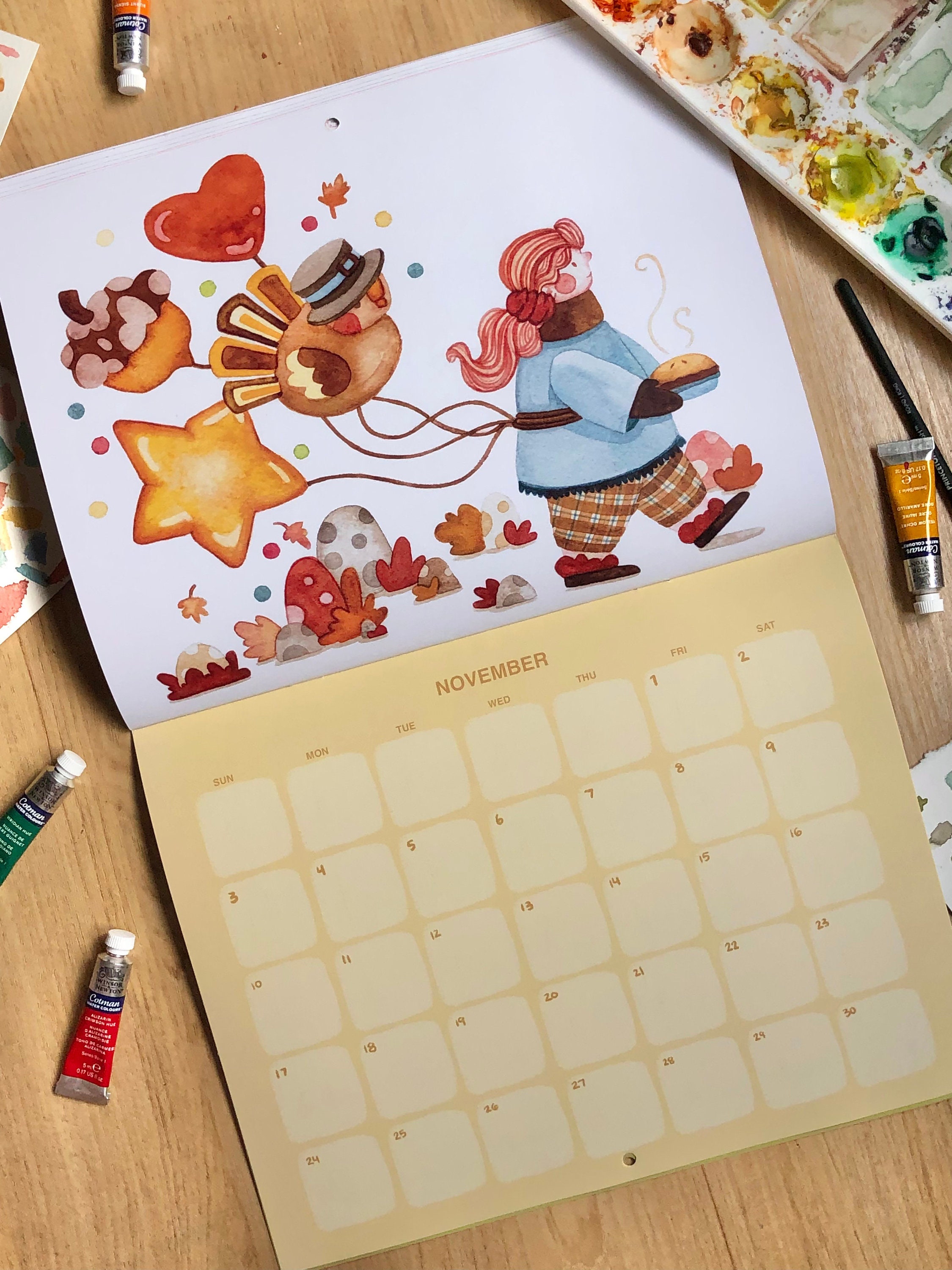 2024 Hanging Wall Calendar - Etsy