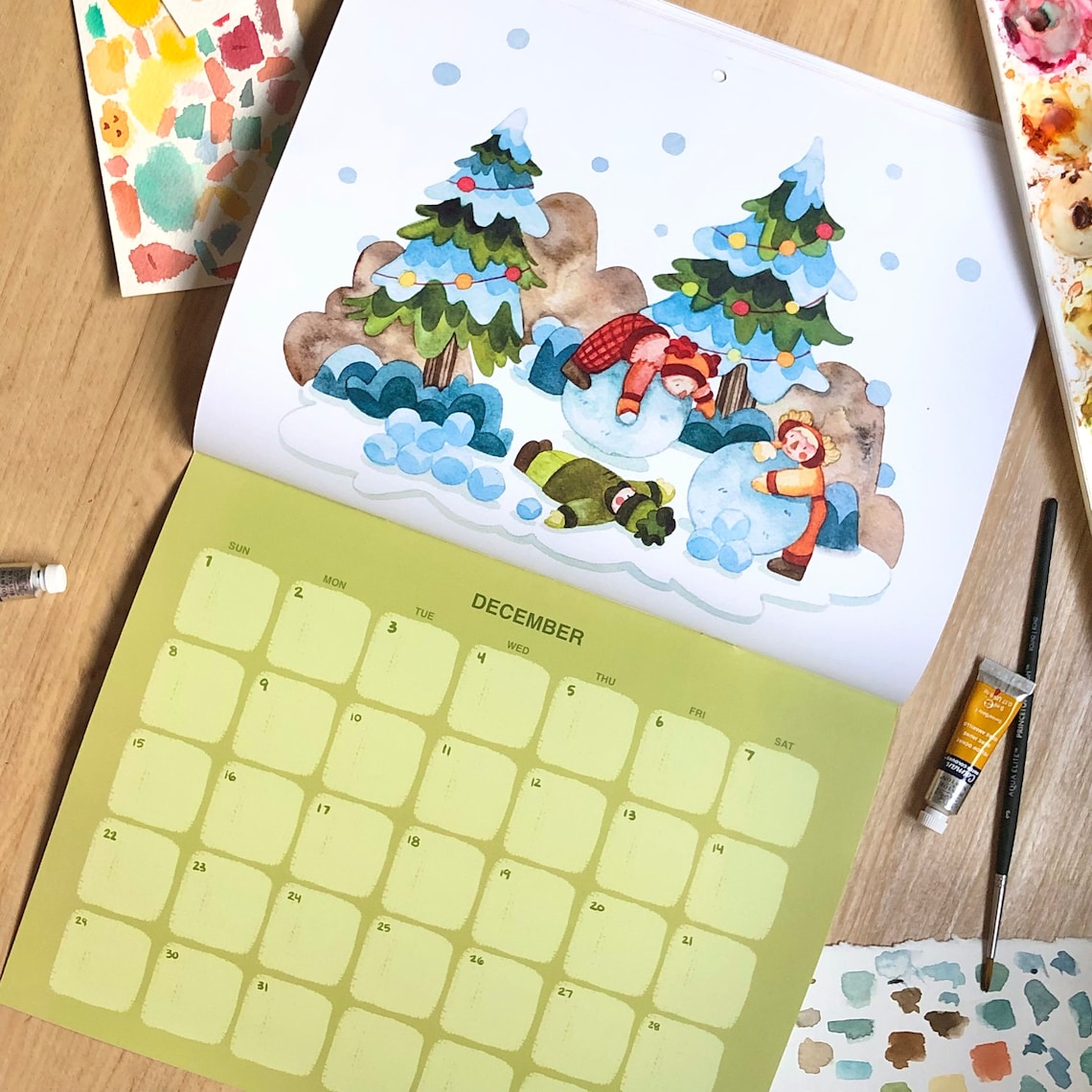 2024 Hanging Wall Calendar - Etsy