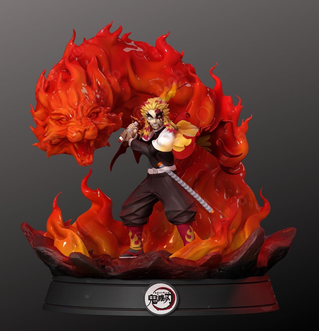 Rengoku – Demon Slayer 3D Printable STL Figure - Etsy UK